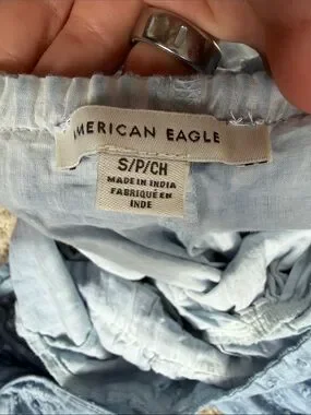 American Eagle Outfitters | Dresses | American Eagle Light Blue Tiered ...